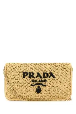 PRADA PRADA Raffia Crossbody Bag