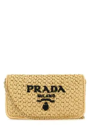 PRADA PRADA Raffia Crossbody Bag