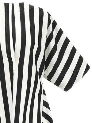 Jacquemus La Tunique Moisson Striped Cotton And Silk Blend Shirt - Multicolor