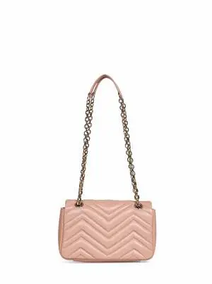 Gucci Pinky Beige Gg Marmont Small Shoulder Bag - Multicolor