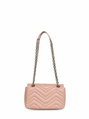 Gucci Pinky Beige Gg Marmont Small Shoulder Bag