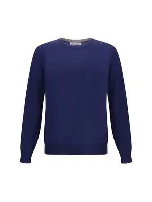 Brunello Cucinelli Virgin Wool Crew Neck Sweater