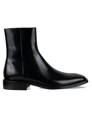 Balenciaga Patent Leather Ankle Boots - Black