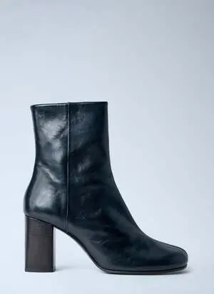 LEMAIRE Anatomic 80 Ankle Boots - Black