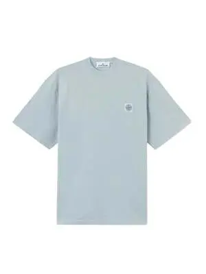 Stone Island Stone Island Men T-Shirt With Logo Patch Gray
