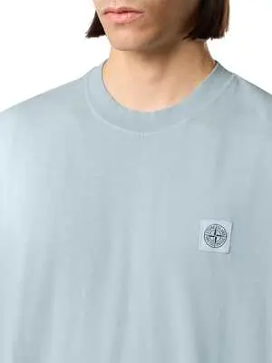 Stone Island T-shirt With Logo Patch - Gray