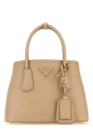PRADA PRADA Sand Leather Handbag