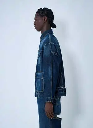 JEAN PAUL GAULTIER Cut.out Denim Jacket