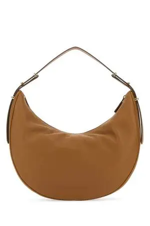Prada Vitello Leather Handbag - Brown
