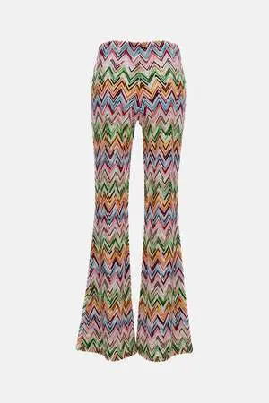 Missoni Zig Zag Pattern Flare Trousers - Multicolor