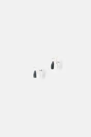 Bottega Veneta Silver Drop Earrings