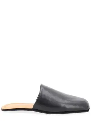 Our Legacy Leather Slipper - Black