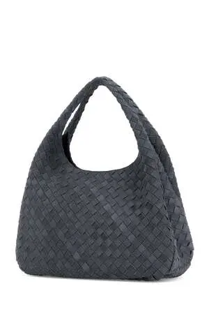 Bottega Veneta Air Force Suede Large Campana Shopping Bag