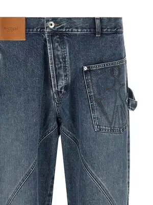 JW Anderson Twisted Workwear Jeans - Blue