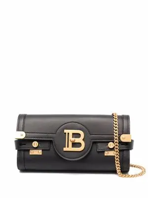 Balmain B-buzz 23 Leather Crossbody Bag - Multicolor