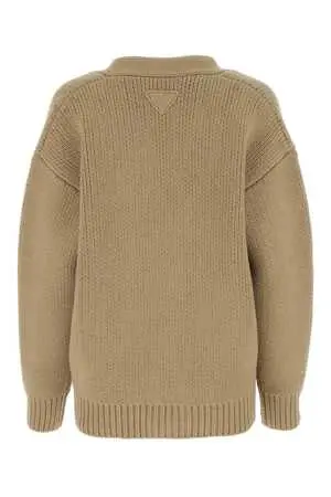 Prada Oversize Virgin Wool Blend Cardigan