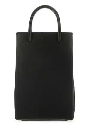 Balenciaga Leather Phone Case - Black