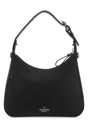 Valentino Garavani Leather Vltn Handbag - Black