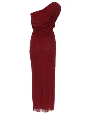 SELF-PORTRAIT Midi Dress With Rhinestones