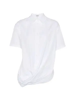 Loewe Cotton Draped Shirt - Multicolor