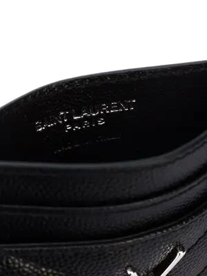 Saint Laurent Cassandre Leather Card Case
