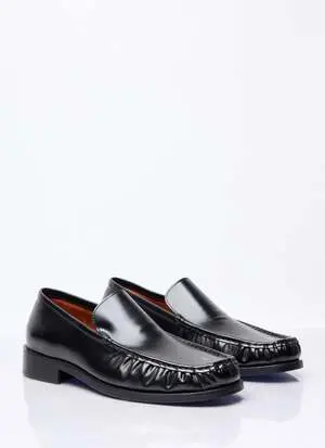 Acne Studios Leather Loafers With Embossed Logo Detail