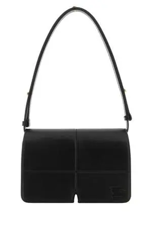 Burberry Leather Shoulder Bag - Black