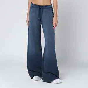 Off-White Washed Effect Jogging Trousers - Blue