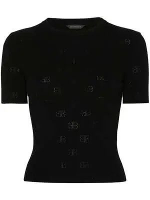 Balenciaga Open-knit Wool Top