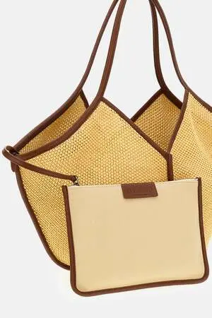 Hereu Calella Soft Raffia Shoulder Bag - Multicolor