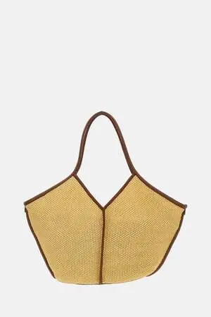 Hereu Calella Soft Raffia Shoulder Bag - Multicolor
