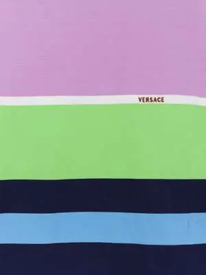 Versace Cotton Sweatshirt With Medusa Detail - Multicolor