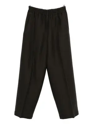 AMI Paris Wool Wide-leg Trousers - Multicolor