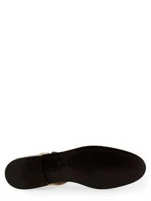 Hereu Leather Sandals With Buckle Fastening - Cream