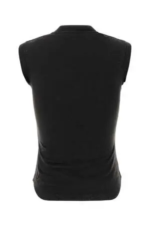 Attico Dark Cotton Tank Top