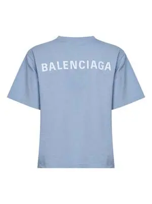 Balenciaga Cotton T-shirt With Embroidered Logo