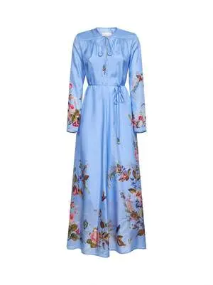 Zimmermann Floral-print Silk Maxi Dress - Multicolor