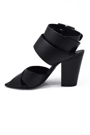 Saint Laurent Crossover Strap High Heel Sandals