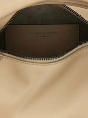 Brunello Cucinelli Hobo Duo Calf Leather Bag With Monile Detail