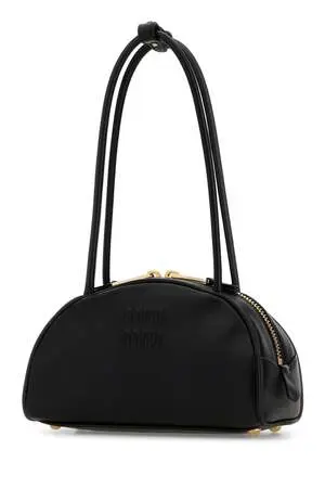 Miu Miu Black Leather Beau Shoulder Bag - Multicolor
