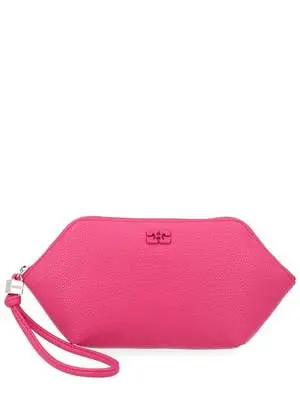 GANNI GANNI Logo Pouch Pink