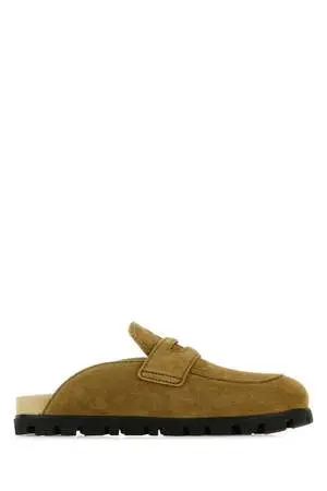 Miu Miu Suede Slip-on Mules