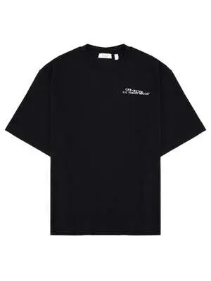 Off-White T-shirt Con Logo - Black