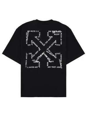 Off-White T-shirt Con Logo - Black