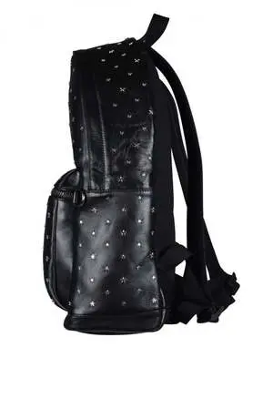 JIMMY CHOO Wilmer Backpack With Star Studs - Black
