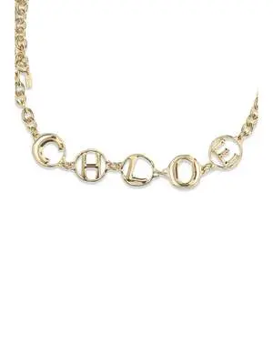 Chloé Script Jewel Belt - Gold