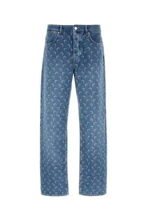 MARINE SERRE Printed Denim Jeans