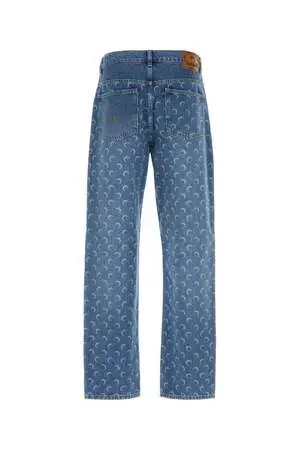 MARINE SERRE Printed Denim Jeans