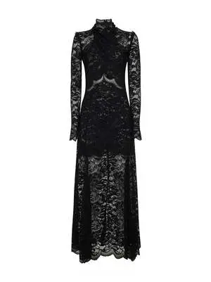 Rabanne Black Lace Long Dress