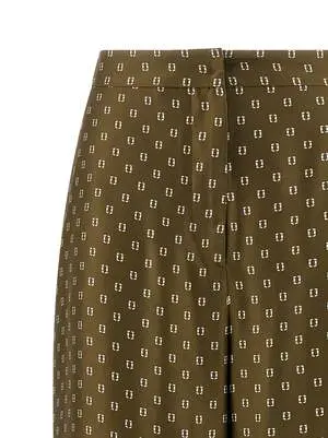 Max Mara Mstottelia Silk Twill Scarf Print Pants